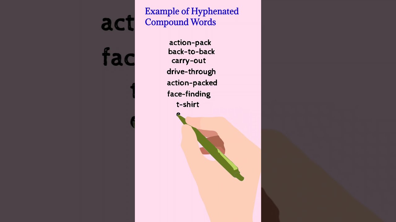 Example Of Hyphenated Compound Words Kamali s World English Grammar Example Of Hyphenated Compound Words Kamali s World English Grammar