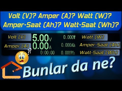 🔌🔋 Volt, Amper, Watt, Amper-Saat, Watt-Saat Elektrik Ölçü Birimlerinin Örnekli Açıklaması 2/3 #21