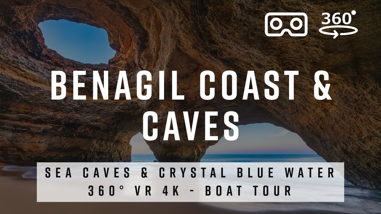 Benagil Coast Boat 360 Tour 🇵🇹 Explore Stunning Sea Caves & Crystal Blue Waters in Portugal ...