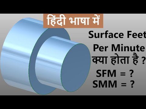 CNC Machine me Surface feet per minute Kya hota hai ? SFM SMM kya hota ...