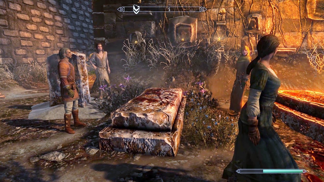 Unusual beginning of Blood on the Ice quest. Skyrim Anniversary Edition ...