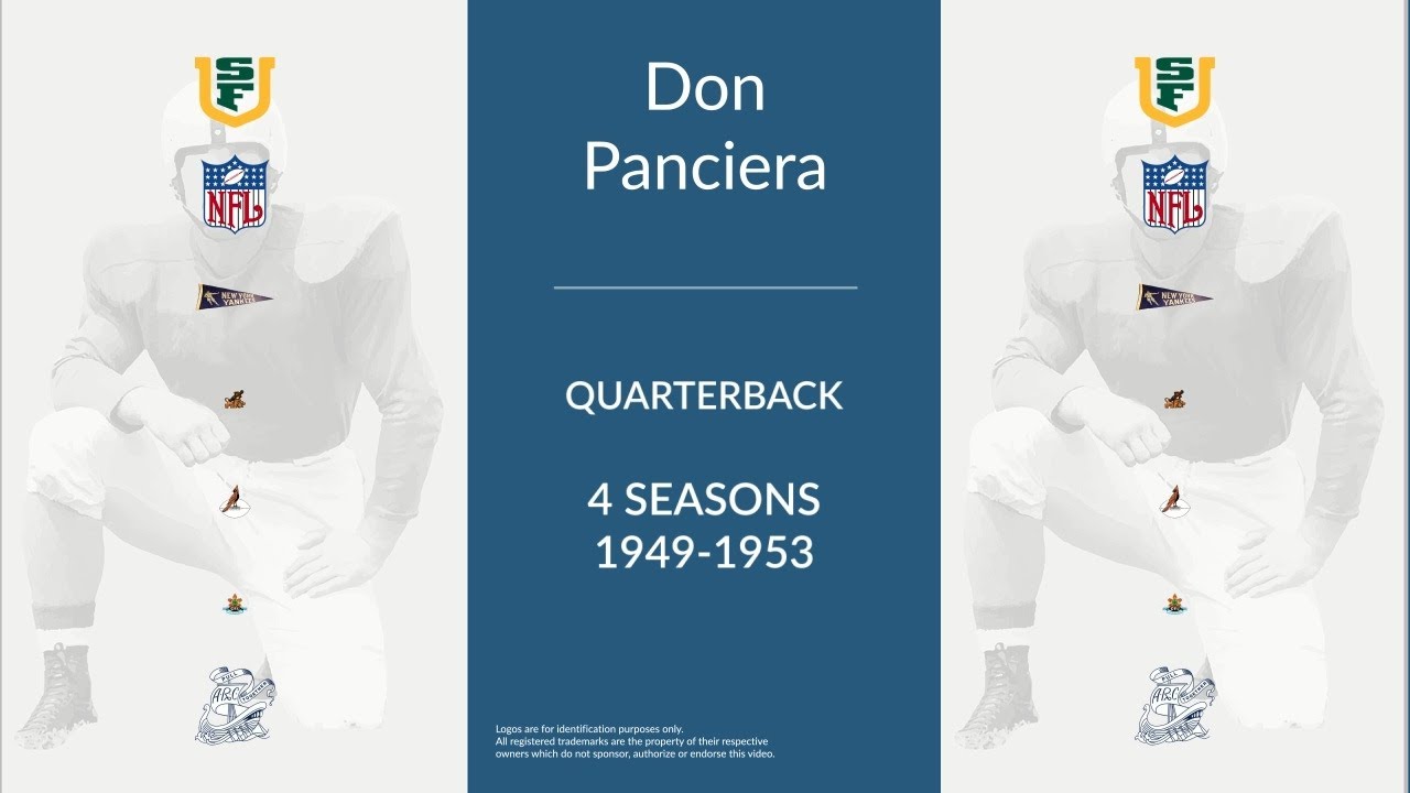 Don Panciera: Football Quarterback, Halfback, and Defensive Back - YouTube
