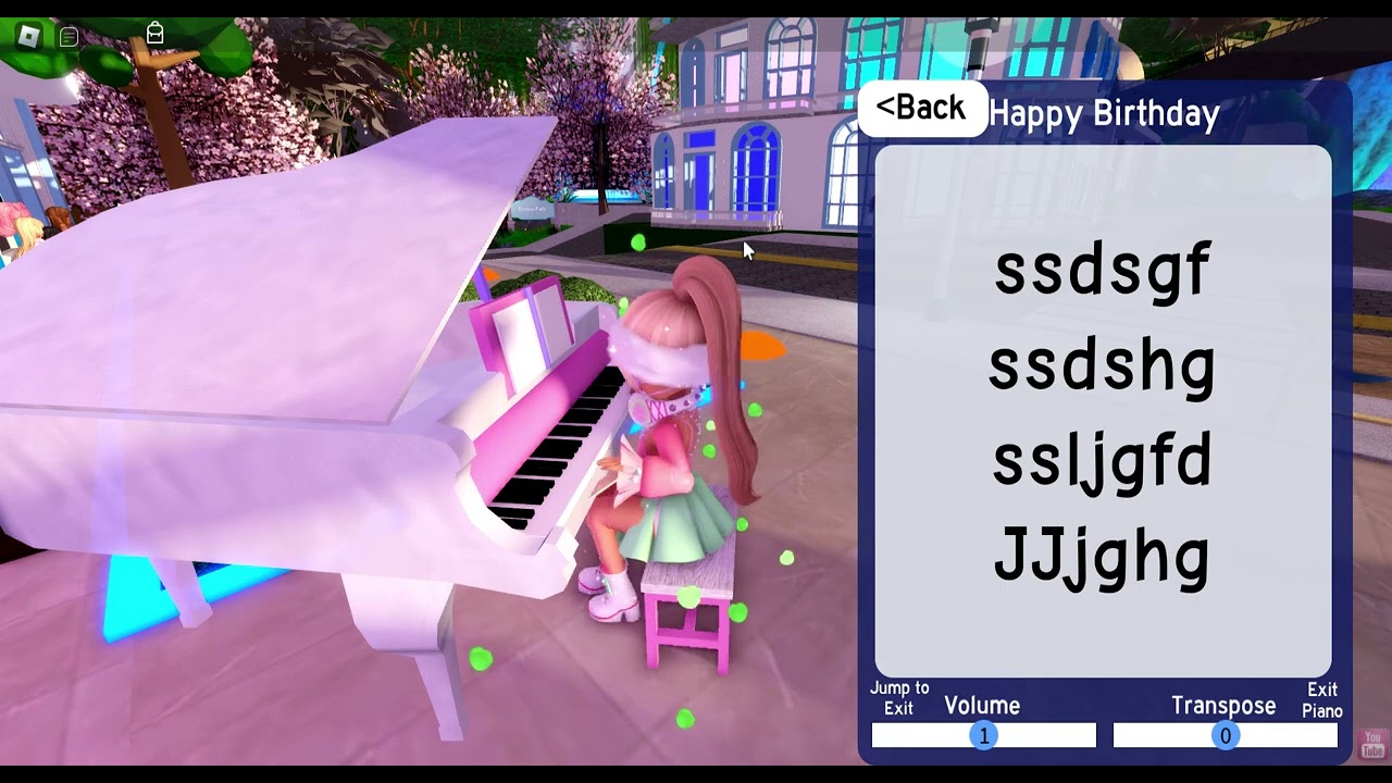 playing some RH piano songs -Roblox, Royal High - YouTube