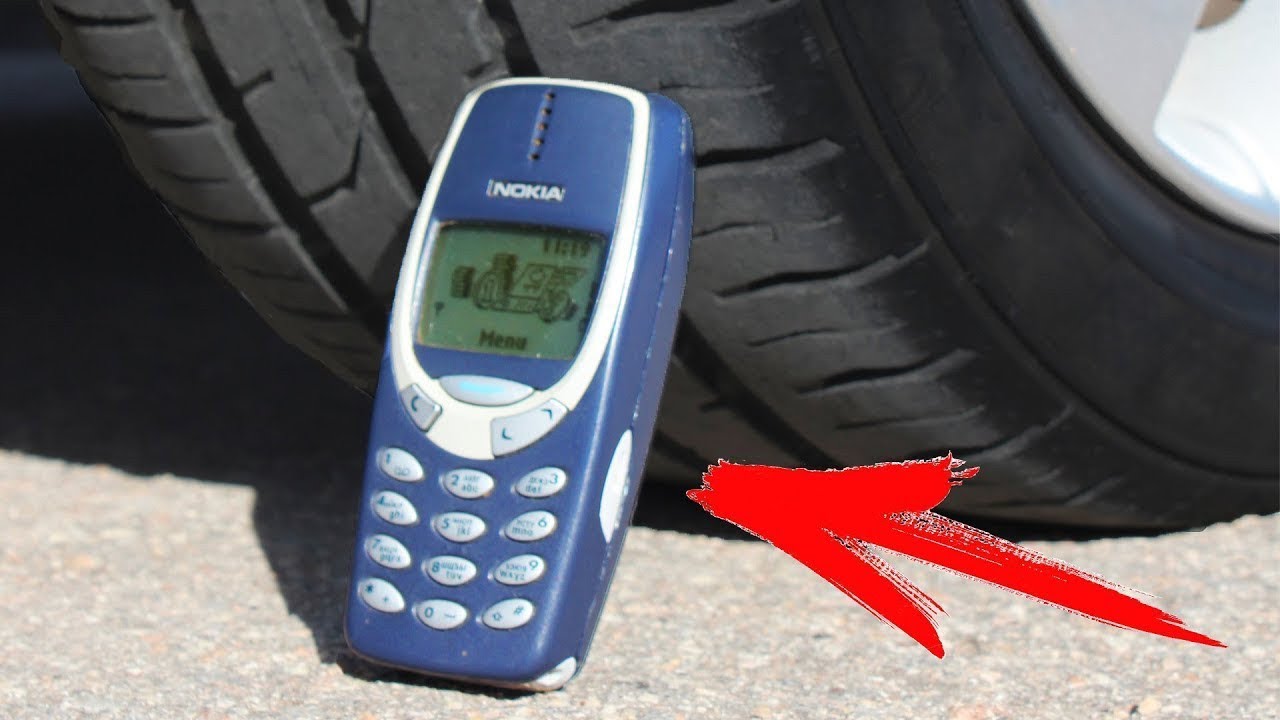 EXPERIMENT: CAR vs NOKIA 3310 - YouTube