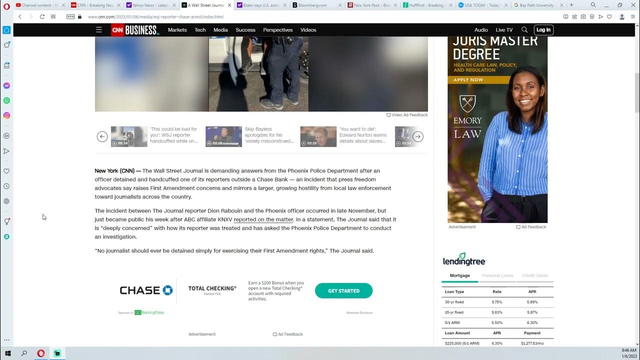 A Wall Street Journal Reporter Was Handcuffed By Police While Standing