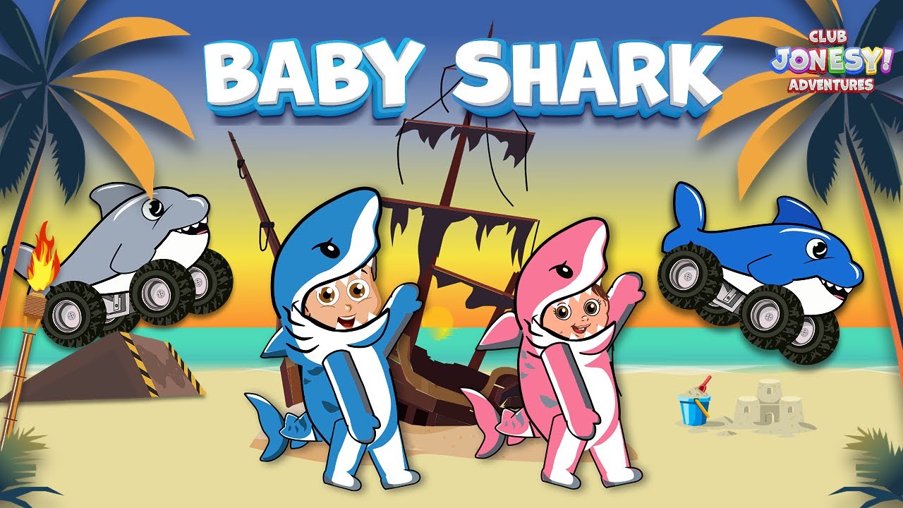The Baby Shark Dance Song | Kids Songs | Nursery Rhymes | Club Jonesy ...
