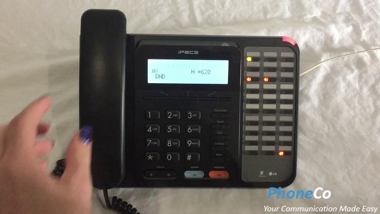 iPecs LG EMG80 9000 Series - How to Transfer a Call - YouTube