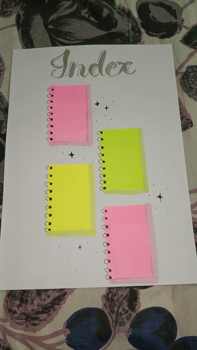 Index page Design for making project #project #bordes #borderdesign ...