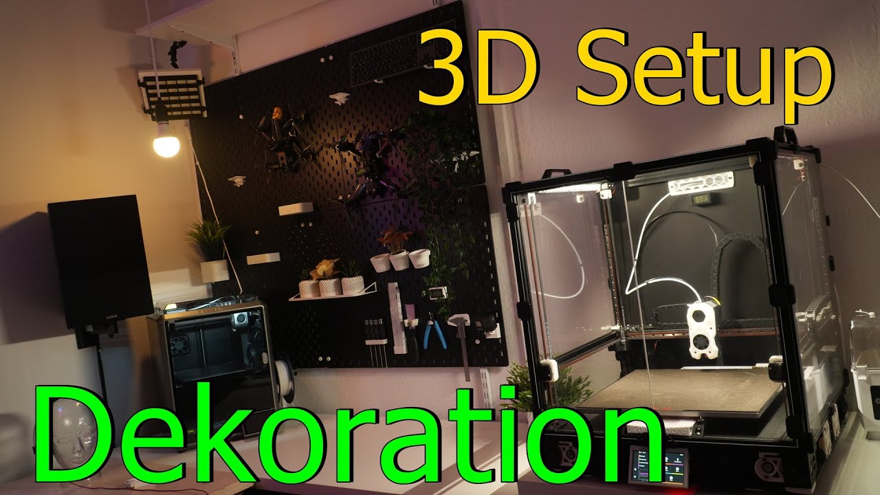 [Build] 3D Druck Studio Setup - Deko Tutorial mit Funktion & Stil - YouTube
