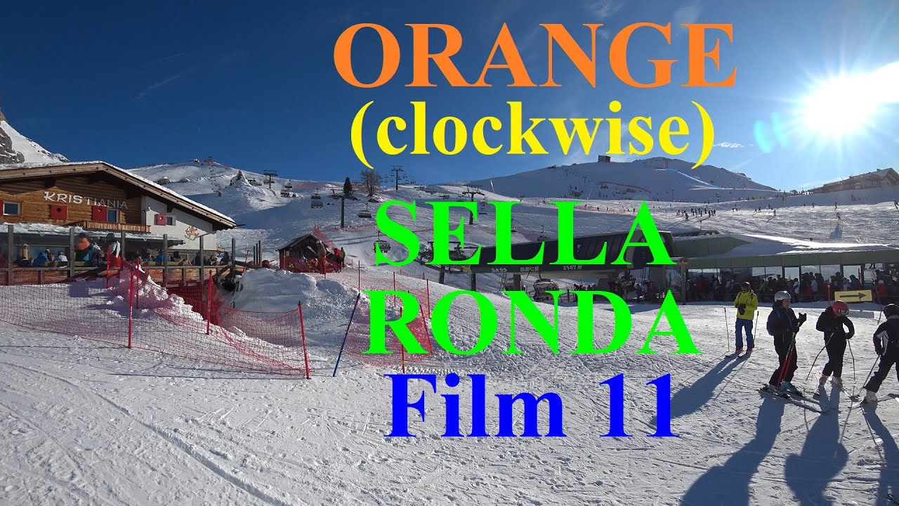 Sella Ronda Orange Clockwise Alternative,Film 11,From finish point to ...