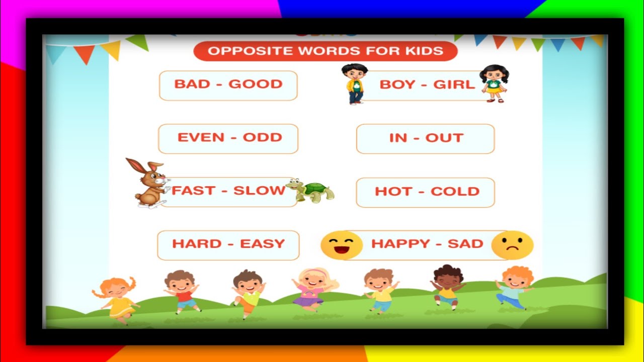 Opposite Words : 20 Important opposite words in English | Antonyms ...