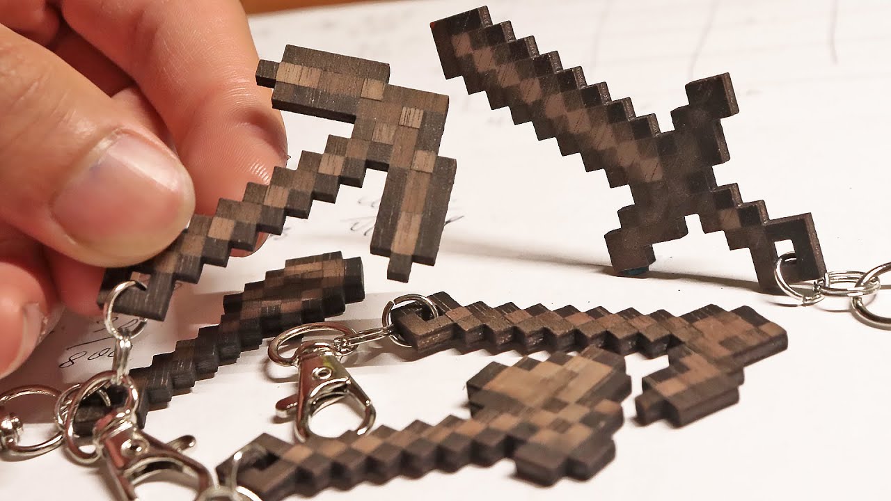 Making Minecraft Tools in Real Life - YouTube