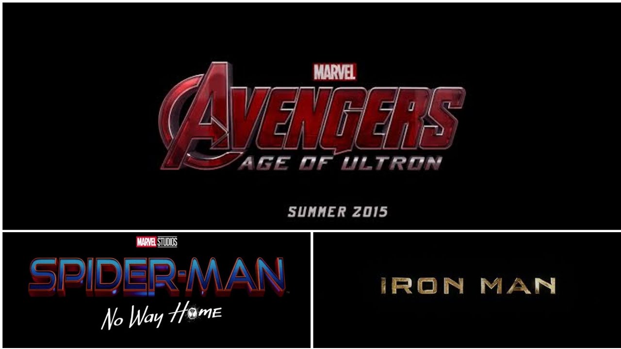 Marvel title cards from trailers/ Phase 1 to phase 5 (2008-2023) # ...
