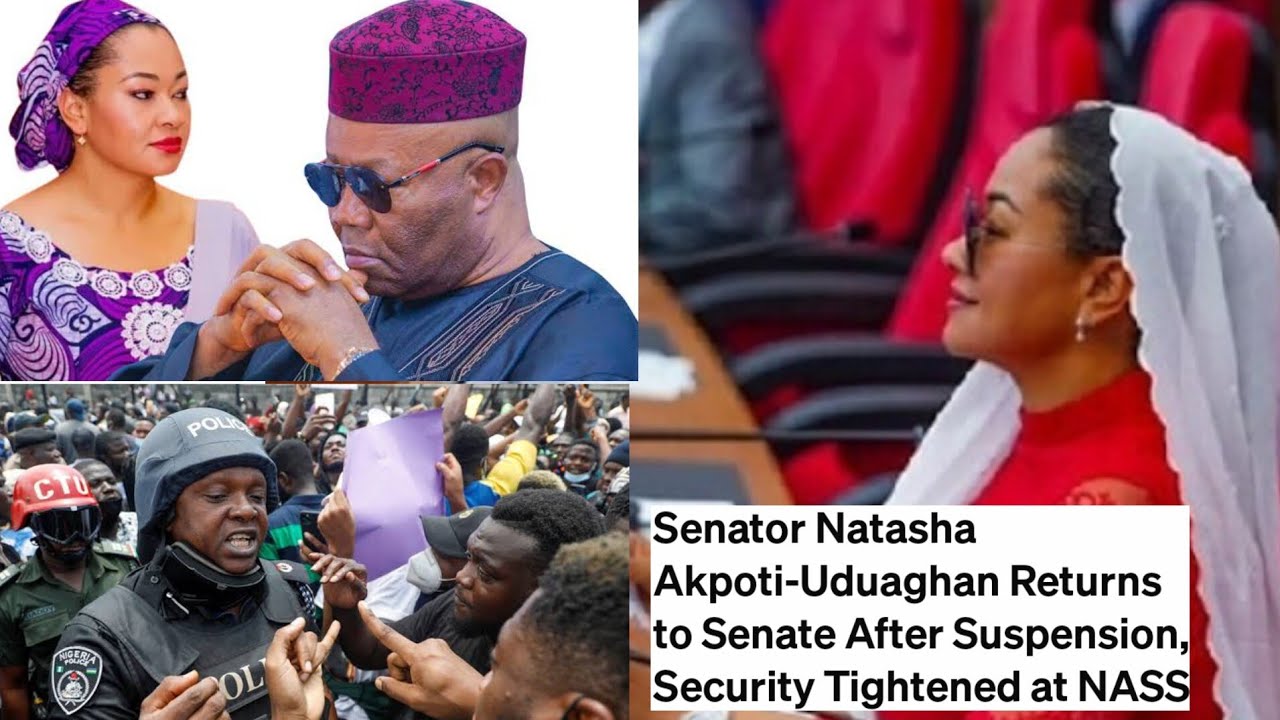 SENATOR AKPABIO SCARED OF NATASHA AS SHE MAKES HER WAY TO THE SENATE ...