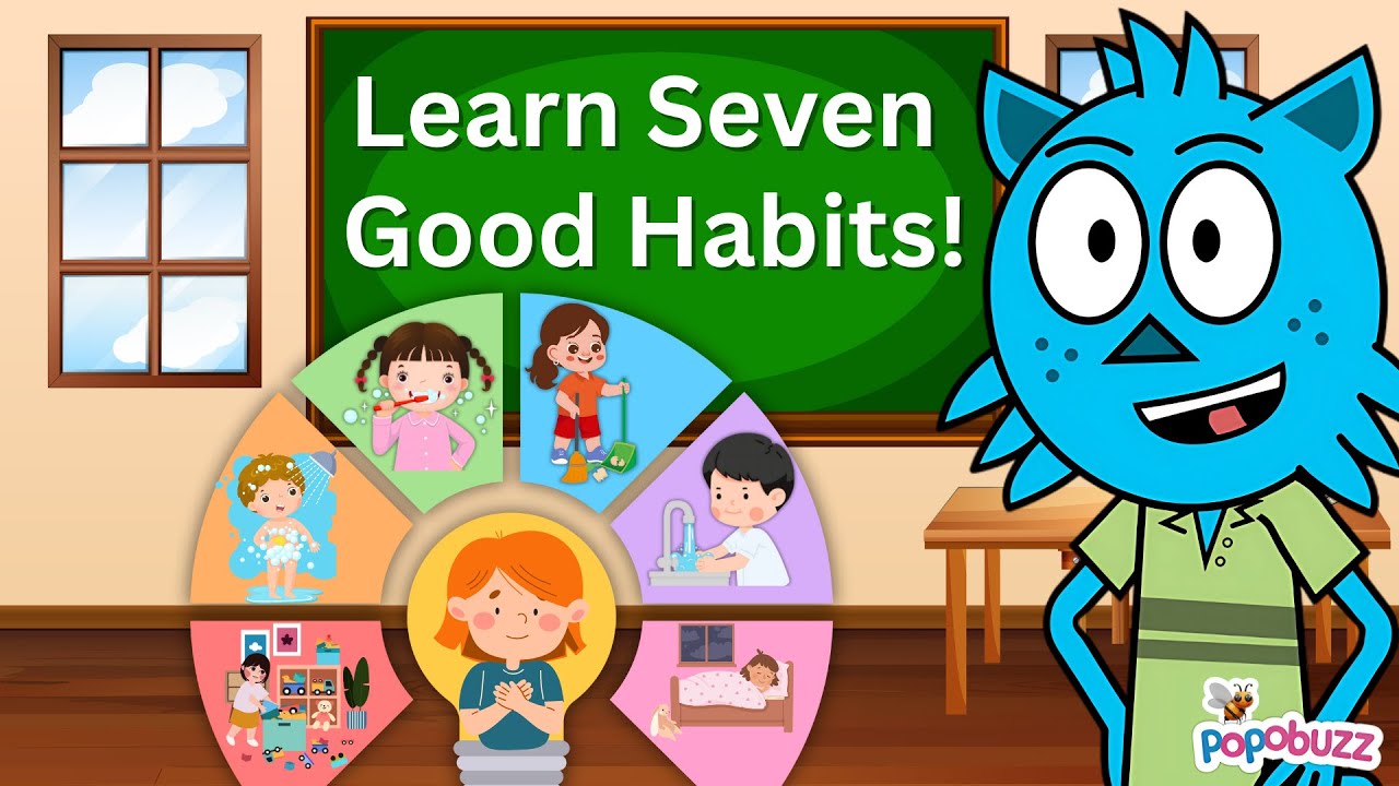 Learn Good Habits for Kids | 7 Healthy Habits with Fun Rhyme & Song ...
