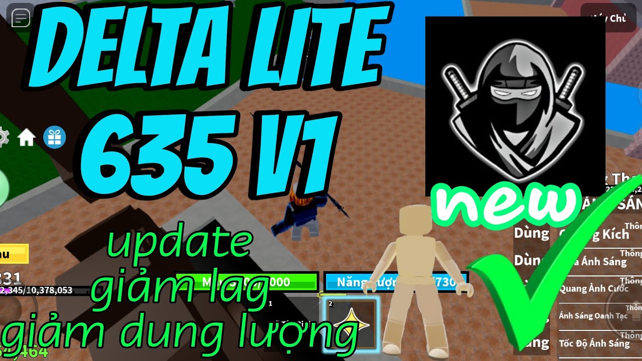 Fix lag roblox/ apk Delta Lite 635 V1 update mới nhất giảm lag, giảm hiệu ứng - YouTube