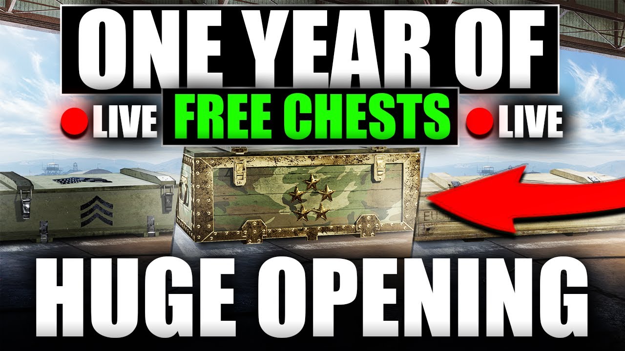 Opening One Years Worth of FREE Chests! World of Tanks Console LIVE ...