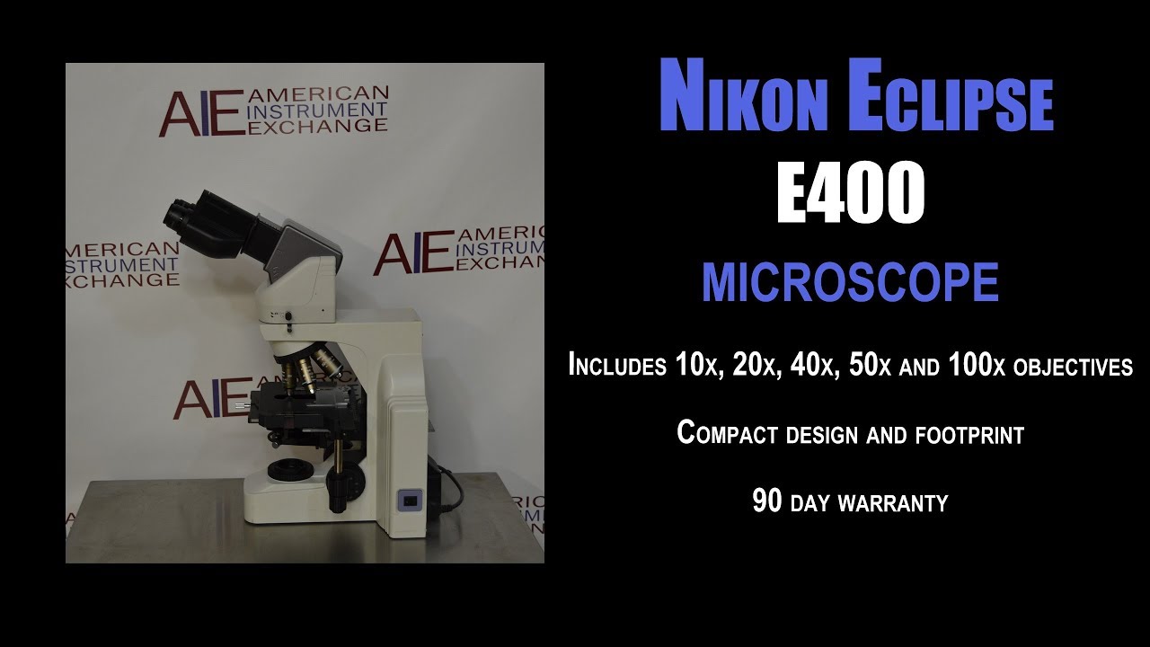 Nikon Eclipse E400 biological microscope (4738J SCOPE) - YouTube