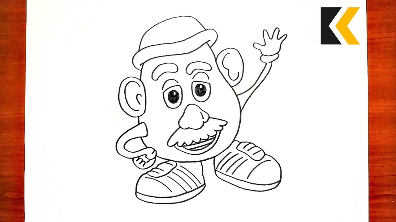 How To Draw Mr.Potatohead | Draw Toy Story Characters Easily - YouTube