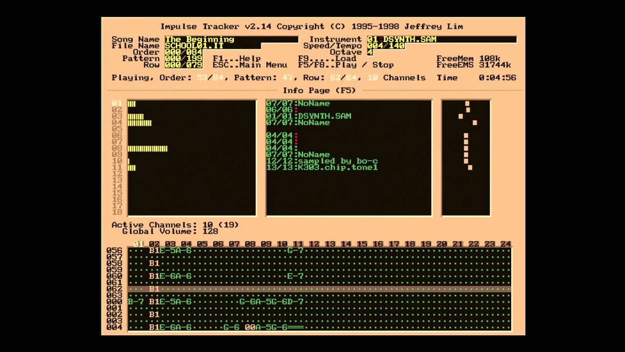 Impulse Tracker, track 1/27 "The Beginning" - YouTube