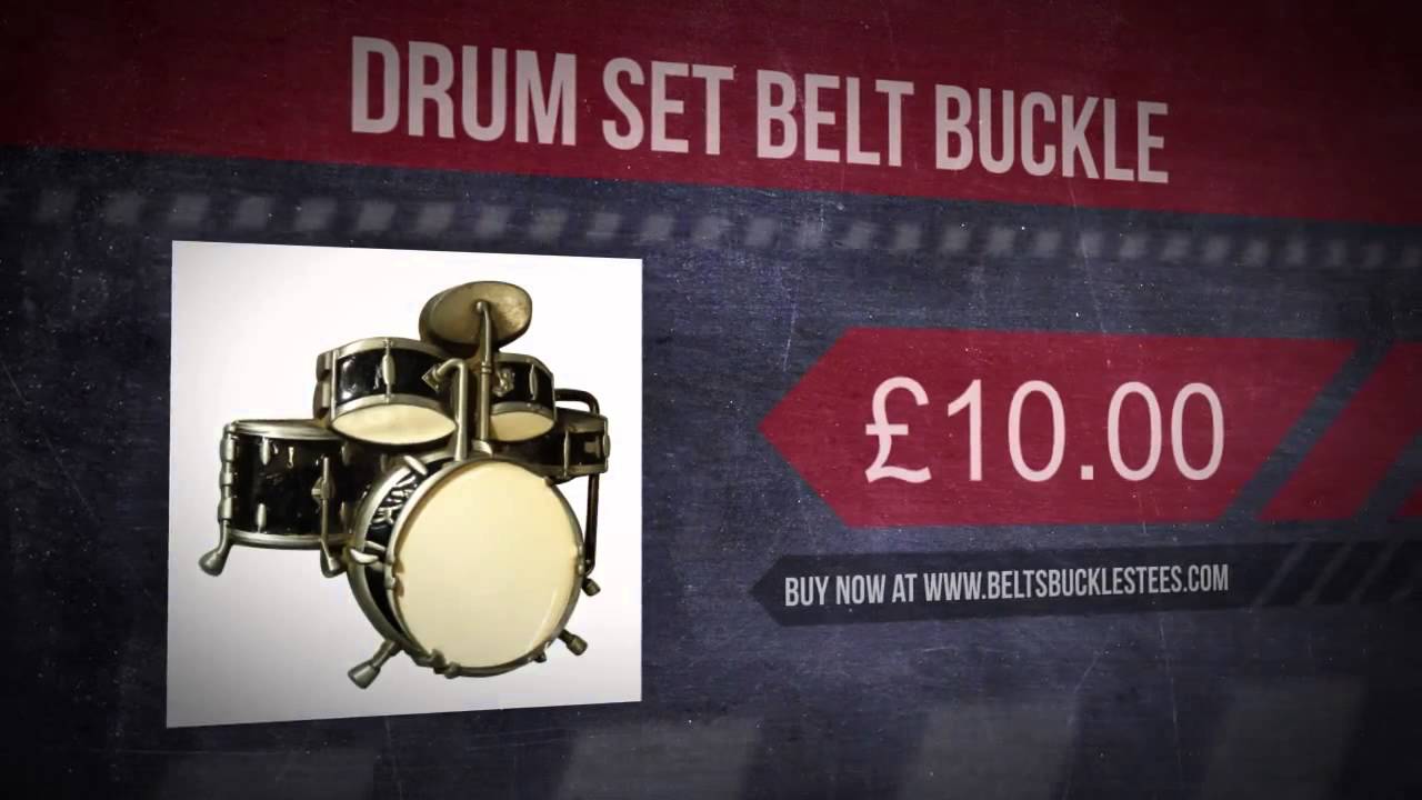 Drum Set Belt Buckle - YouTube