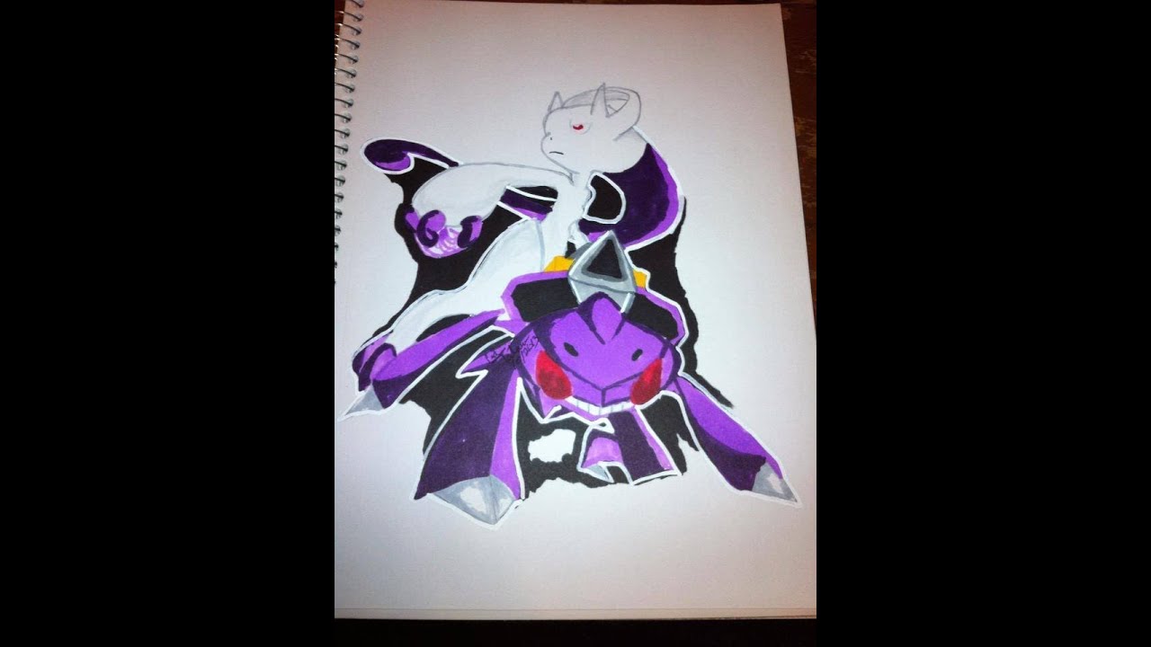 Mega genesect coloring pages