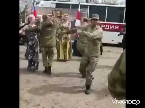 Lezginka from the Chechen special forces, in Ukraine.