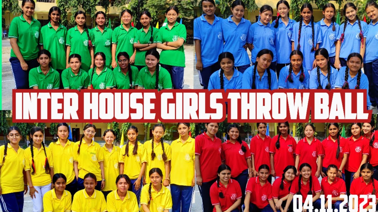 GIRLS THROW BALL || INTER HOUSE THROW BALL || SEMIFINAL || THIRD PLACE ...