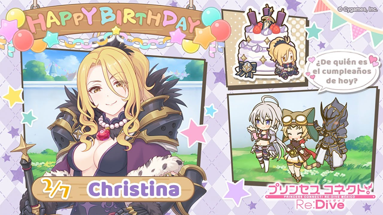 Birthday Story | Christina (CV: Chiaki Takahashi) | 7 de Febrero ...