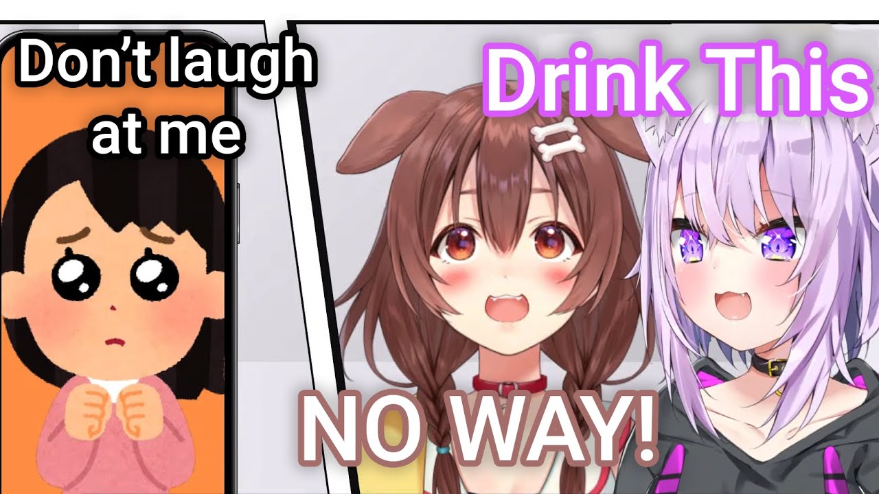 Korone receives a punishment after laughing during "don't laugh" challenge with an AI - YouTube