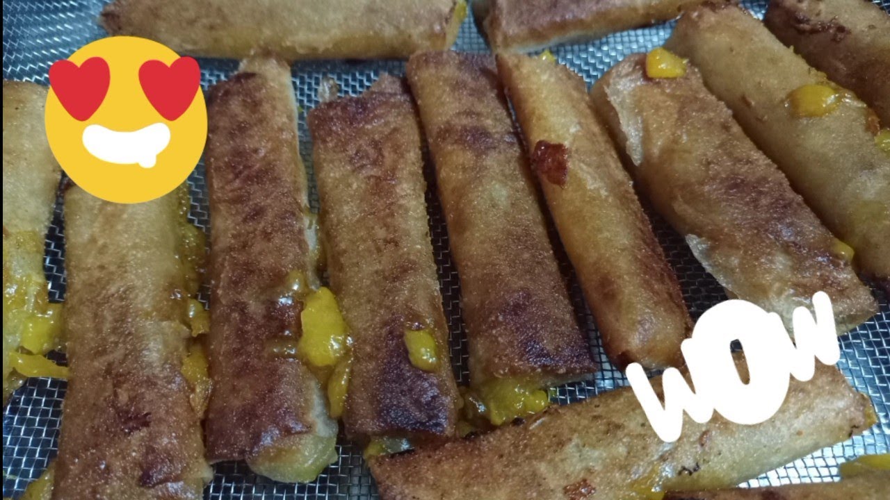 Recipe #70 [Peach Mango Lumpia] - YouTube