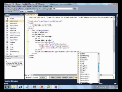 Easy to learn dot net step by step Lesson1.f4v - YouTube