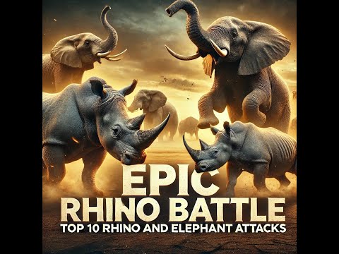 EPIC RHINO BATTLE || TOP 10 RHINO AND ELEPHANT ATTACK CARS RHINOCEROS ...