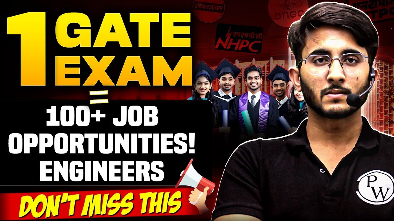 1 GATE Exam = 100+ Job Opportunities! Engineers, Don’t Miss This - YouTube