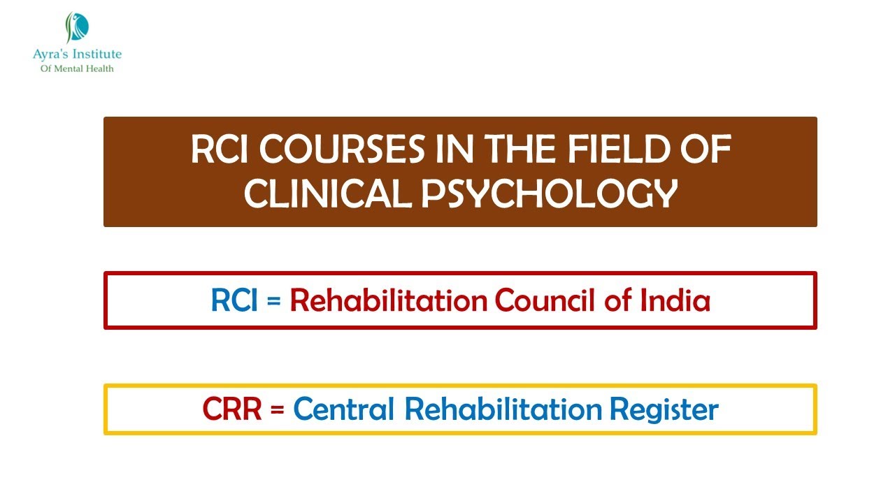 RCI CLINICAL PSYCHOLOGY COURSES - YouTube