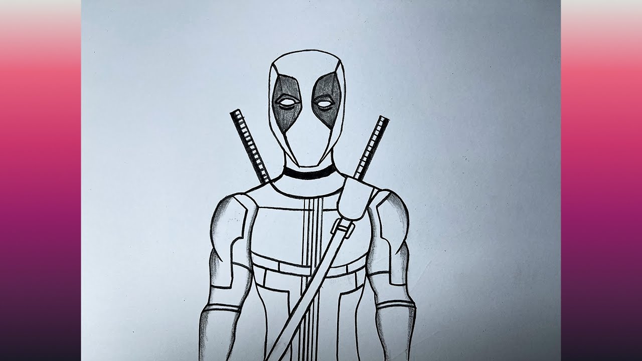 How to Draw Deadpool Easy | Step by Step Deadpool Drawing - YouTube
