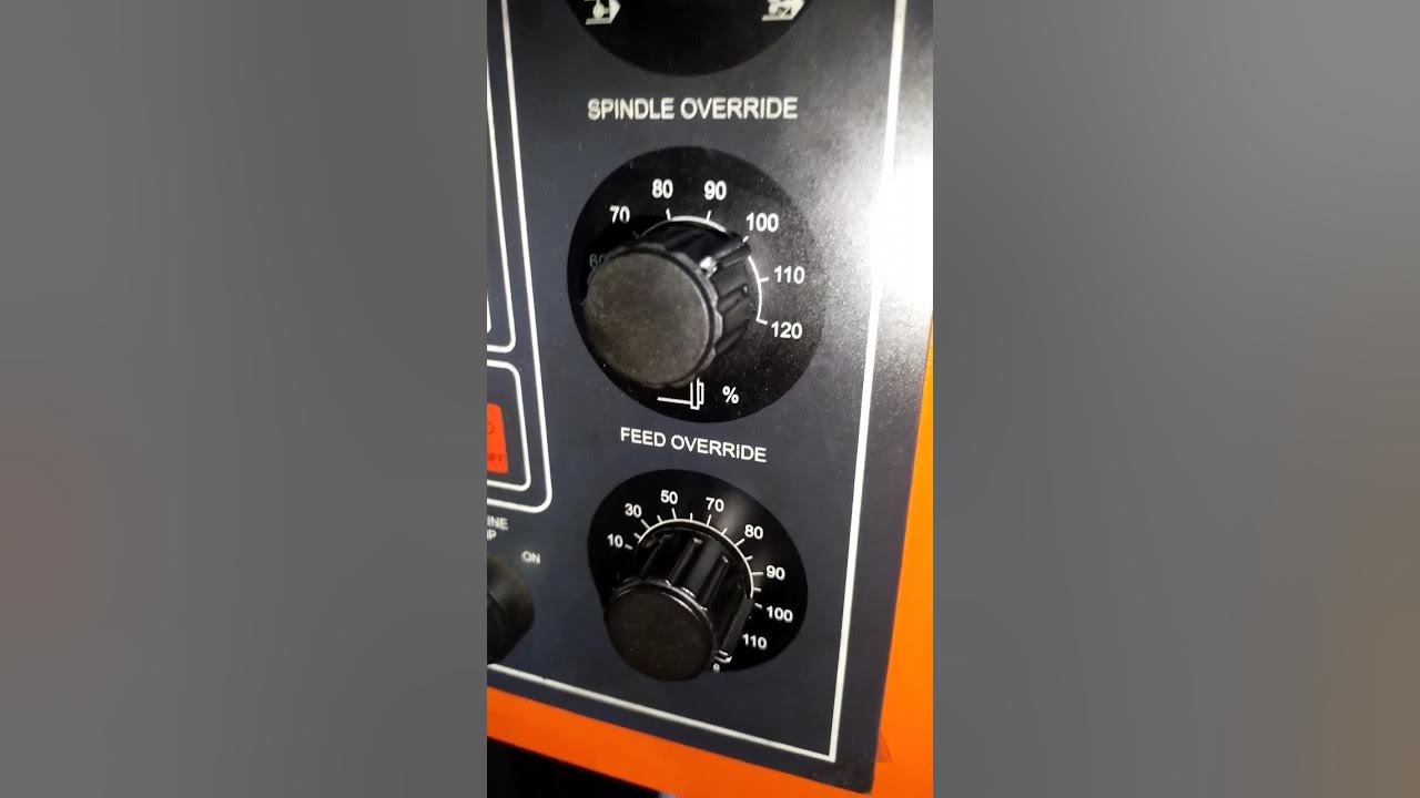 spindle override⭕ & Feed override ⏩Different in cnc machine #cnc #cncmachine #manufacturer - YouTube