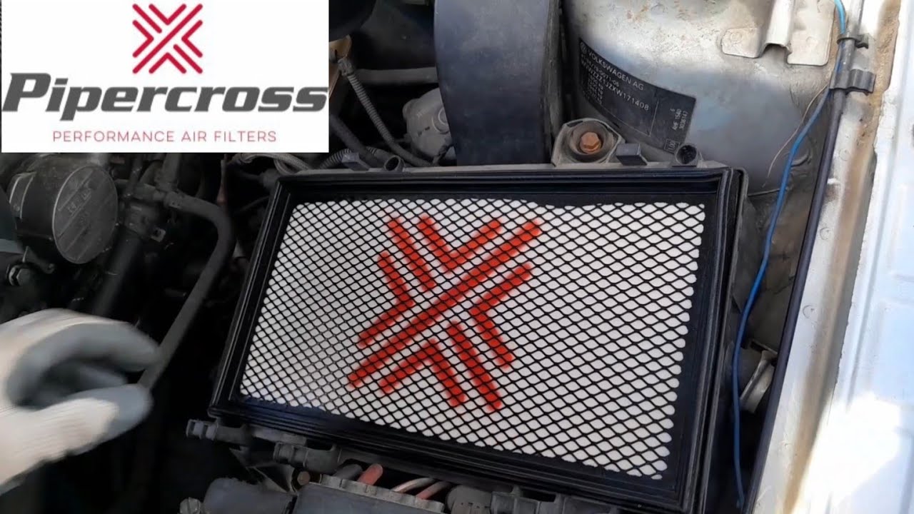 Pipercross Sports Air Filter Installation and Sounds VW Golf Mk4 1.9 ...