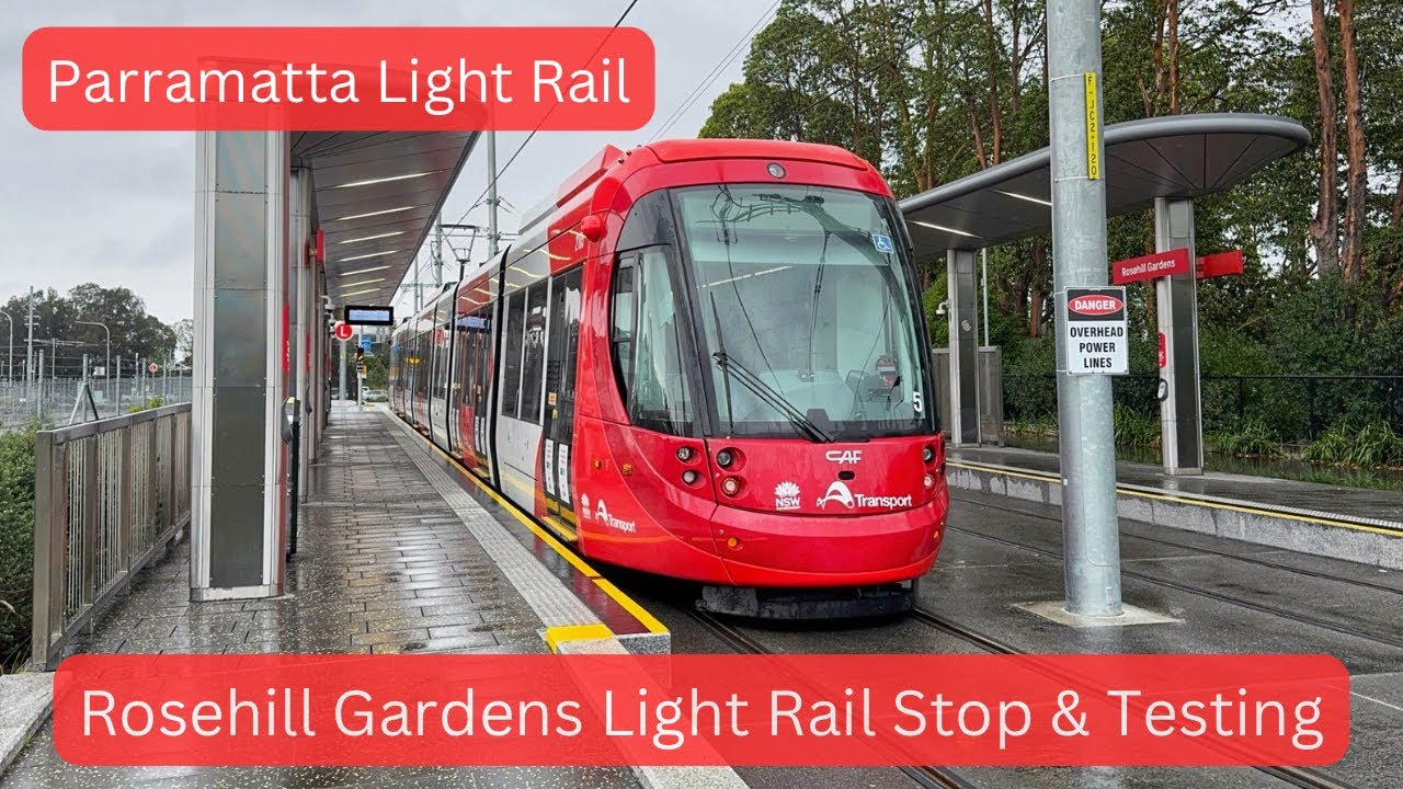 Parramatta Light Rail Vlog 51: Rosehill Gardens Light Rail Stop ...