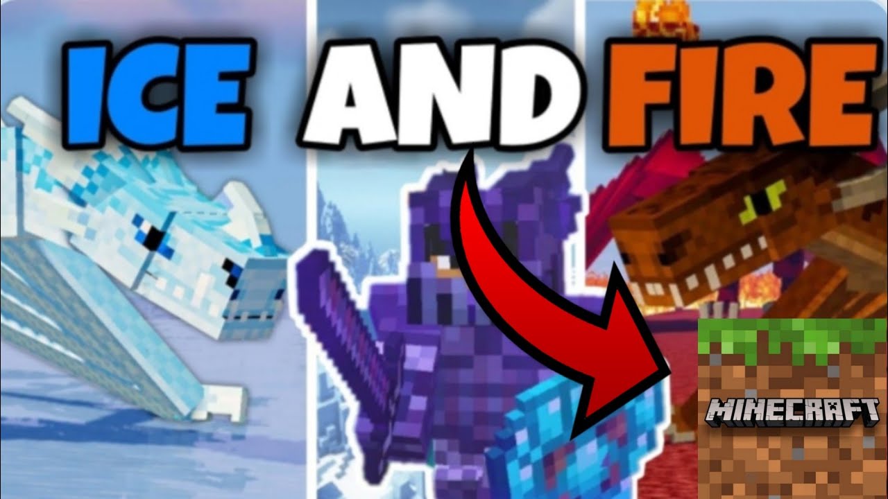 Chi tiết cách cài mod ICE AND FIRE vào minecraft pe 1.18 📥📥 - YouTube