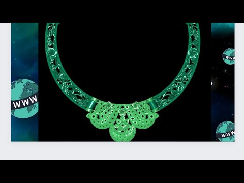 How to make a New Neklesh cad design art Jewelry Matrix 9 Rhino 5 - YouTube