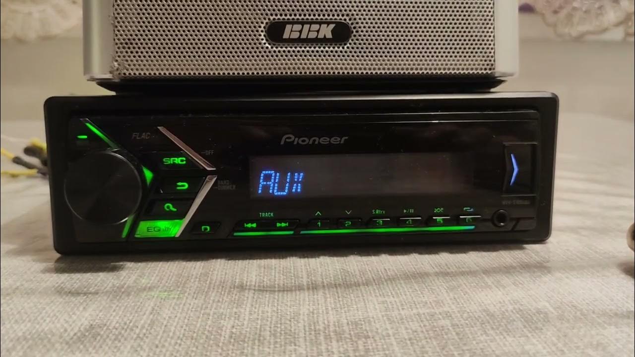 Pioneer MVH-S100UBG с установленным Bluetooth модулем. - YouTube