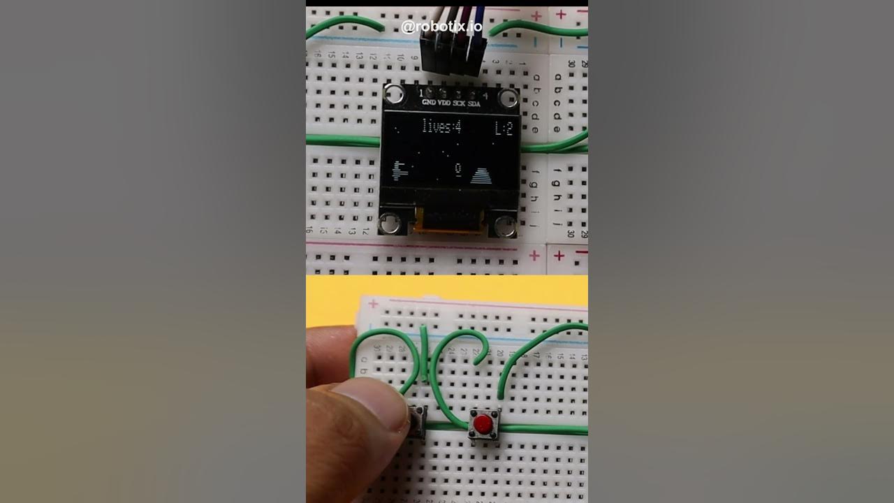 Starwar Game Using Oled Display Push Button And Arduino Nano 🔥😊 Youtube