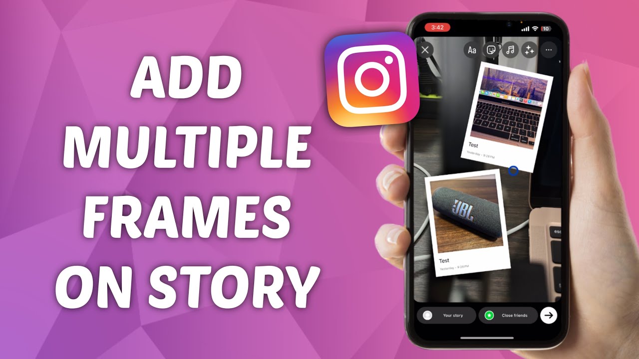 How to Add Multiple Frames on Instagram Story - YouTube