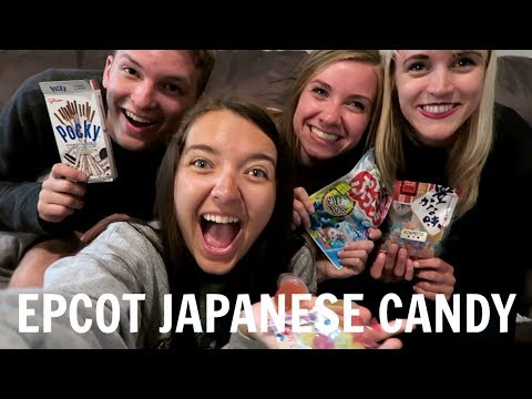 TRYING JAPANESE CANDY FROM EPCOT - YouTube
