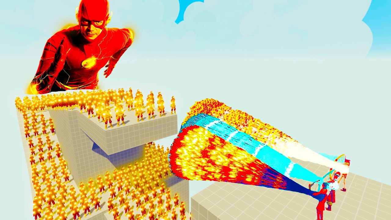 100x FLASH + 2x GIANT vs 3x EVERY GOD l Totally Accurate Battle ...