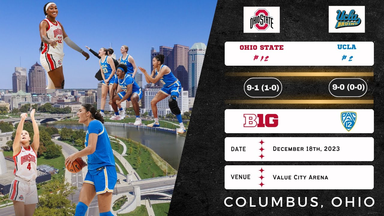 No. 12 Ohio State vs No. 2 UCLA | NCAA Women's Basketball | 12.18.23 ...
