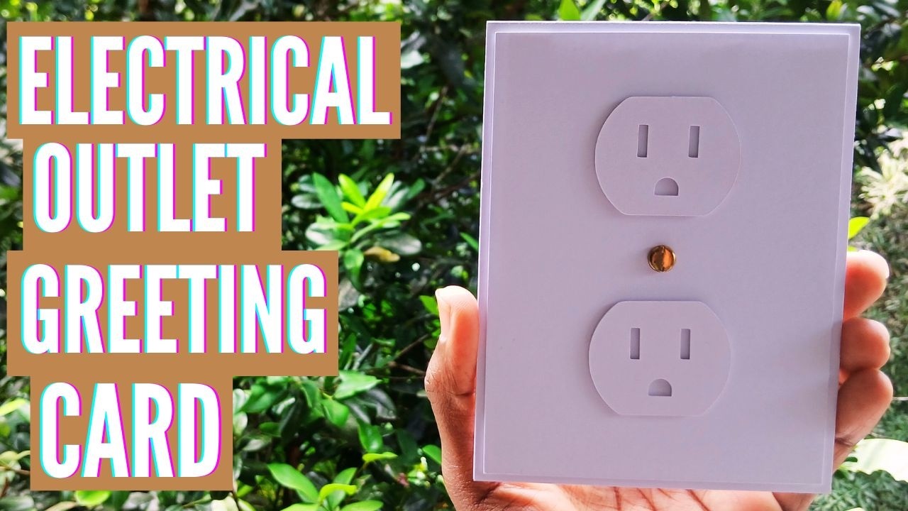 Electrical Outlet Greeting Card | Masculine Job Card | Clean and Simple ...