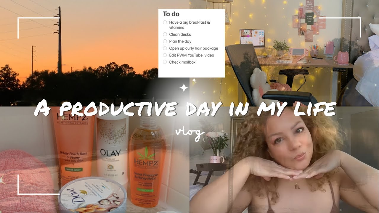🤍 PRODUCTIVE DAY IN MY LIFE VLOG | *aesthetic • planning• cleaning ...