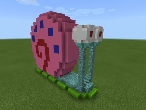 I built A Giant Gary The Snail from Spongebob in Minecraft! - YouTube